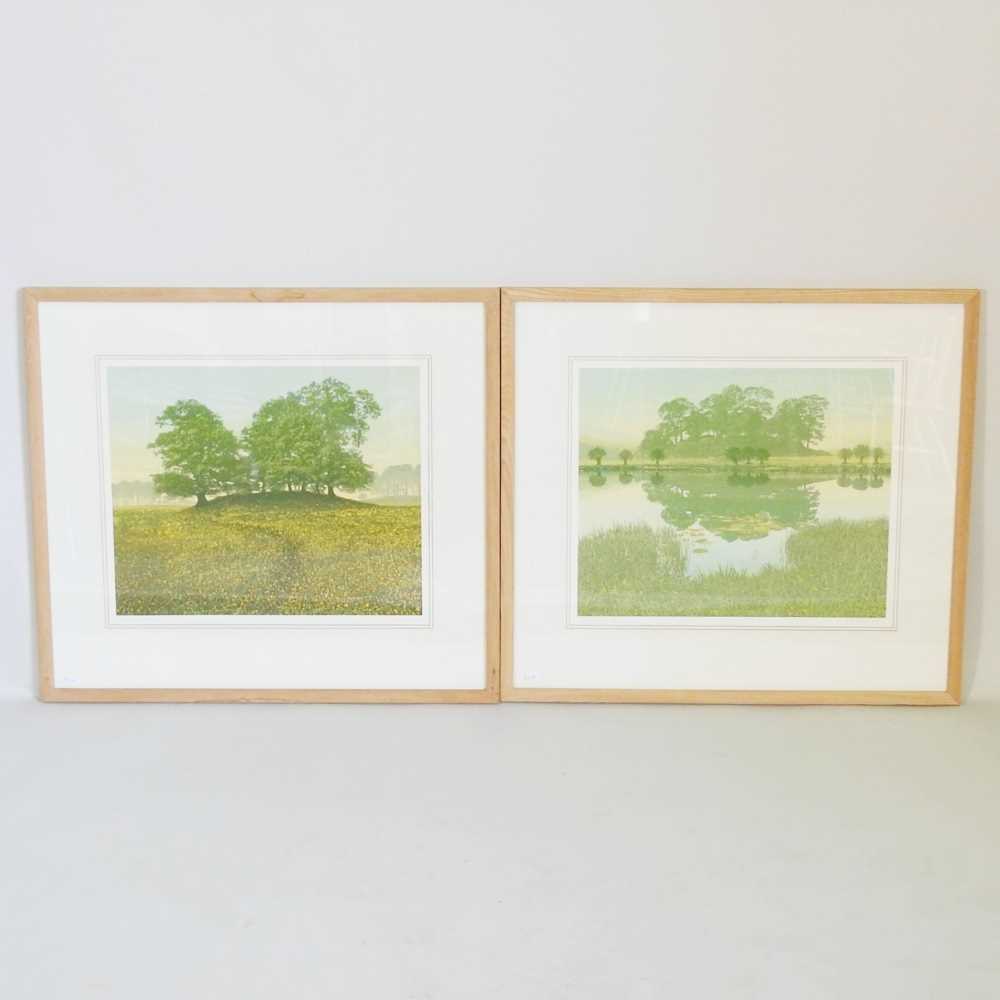 Lot 377 - Kenneth Leech, 20th century, Quiet Waters,
