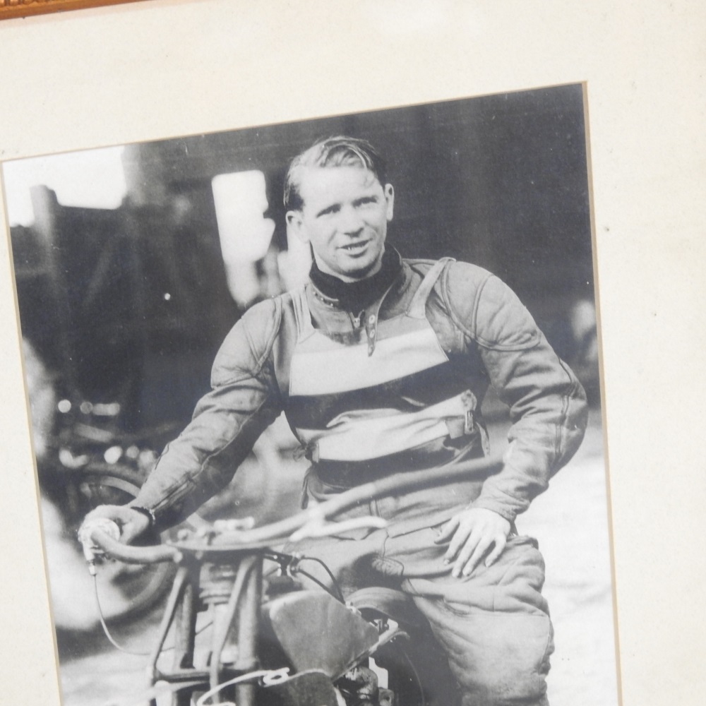 Lot 604 - A black and white signed photograph of